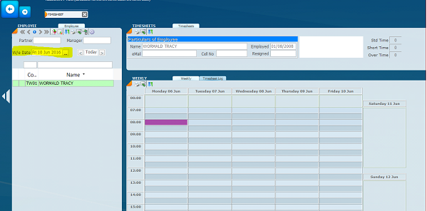 How To Capture a Time Sheet